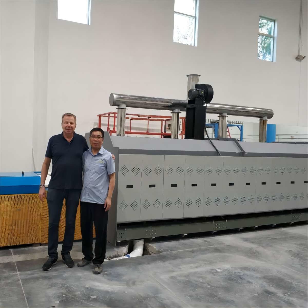 1700C Pusher Type Reheating Furnace For Scrap Metal Recycling