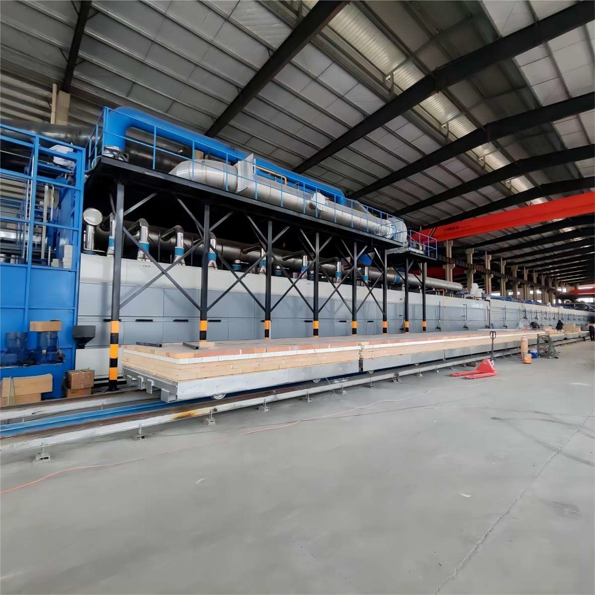 Nature Gas Tunnel Kiln For Brick Firing Process Customized Continuous ...